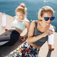 4 Pack Stainless Steel Water Bottles Single Wall 304 18/8 Water Bottle ...