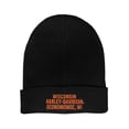 Harley-Davidson Men's H-D Label Patch Embroidered Cuffed Beanie Hat ...