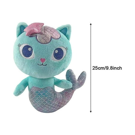 Gabby Dollhouse Mercat Jumbo Plush Anime Doll Mermaid Cat Toy Cartoon ...
