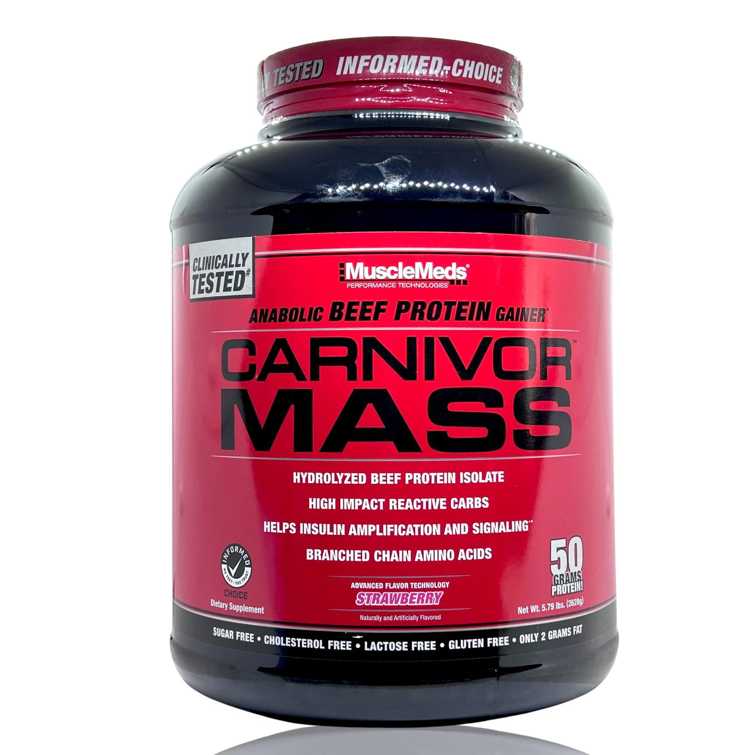 Carnivor Mass MuscleMeds Fresa 14 serv Ganador De Masa | Walmart en línea