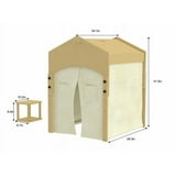 Ash - Wood Adjustable Learning Tent with Desk and Chair - Walmart.com