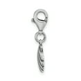 Sterling Silver Amore La Vita Polished Antiqued Clam Shell Charm ...