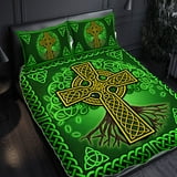 Flagwix 3 Pieces Twin Size Quilt Sets, Yggdrasil Celtic Cross Quilt ...