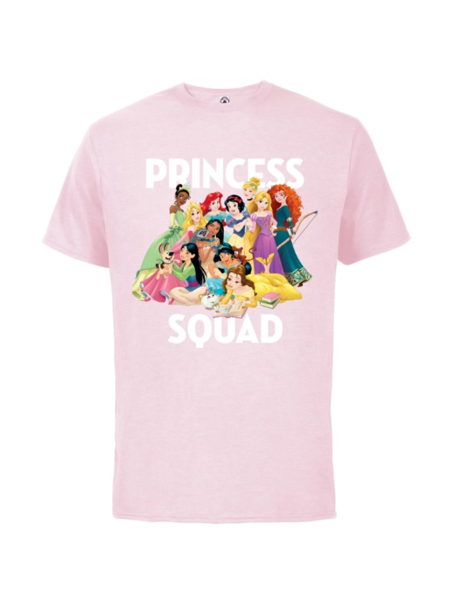 Disney Princess Squad Group T-Shirt - Short Sleeve Cotton T-Shirt for ...