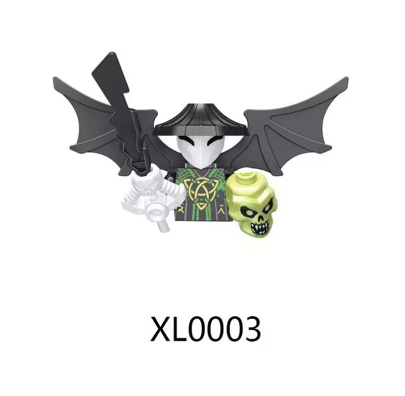 Figuras de dibujos animados Ninja Morro Oni Omega, minibloques de ...