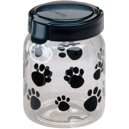 SNAPWARE CORPORATION Pet Treat Container, Paw Design, 4.2-Cups