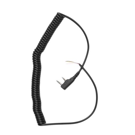 DIY 2 Pin 4 Line Pin spring mic wire; Mic Hand Microphone Spring Cable ...