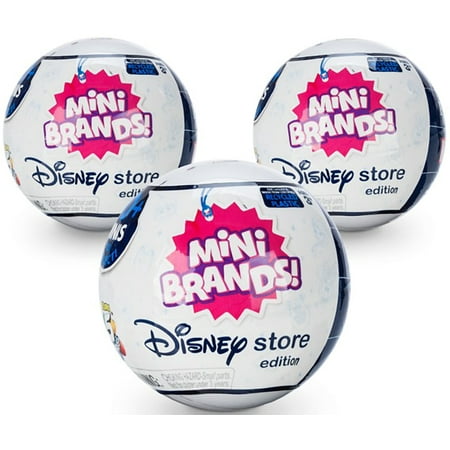 5 Surprise Mini Brands Disney Store Edition Mystery Pack - Three Balls ...