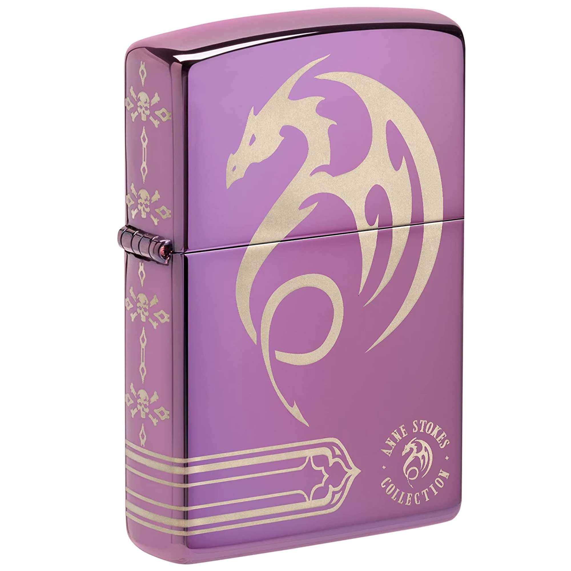 Click here for Zippo 48574 Anne Stokes High Polish Purple Windpro... prices