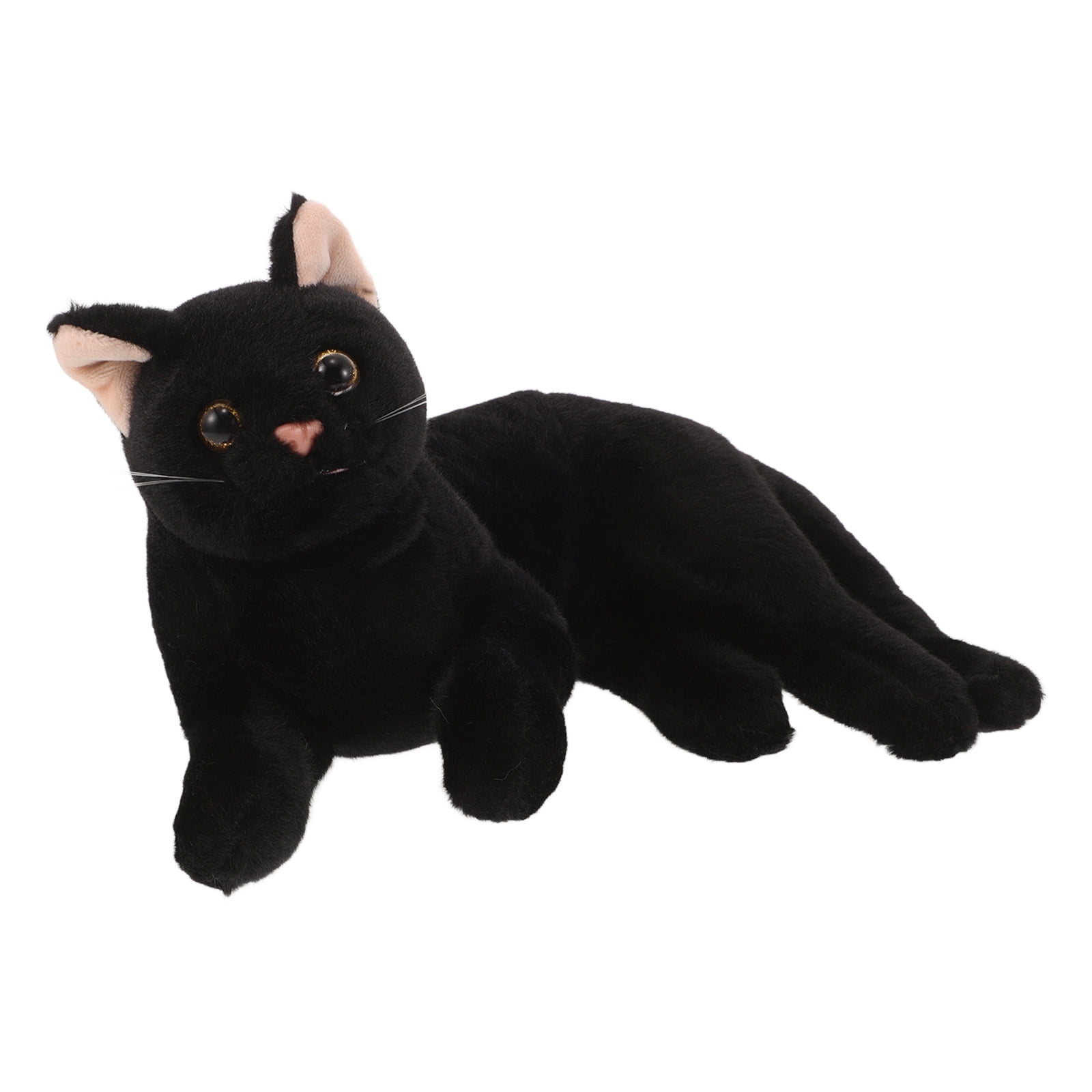 Click here for Oulii Plush Cat Shape Stuffed Cat Black Decorative... prices