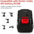 2-Pack 4.5Ah 18 Volt Replacement Battery for Porter Cable PC18B 18V ...