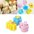 3 PCS Sandwich Crust Cutter Cookie Bread Mold Bento Maker Rabbit Panda ...