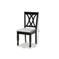Baxton Studio Reneau Fabric and Wood Dining Chairs in Gray and Brown ...