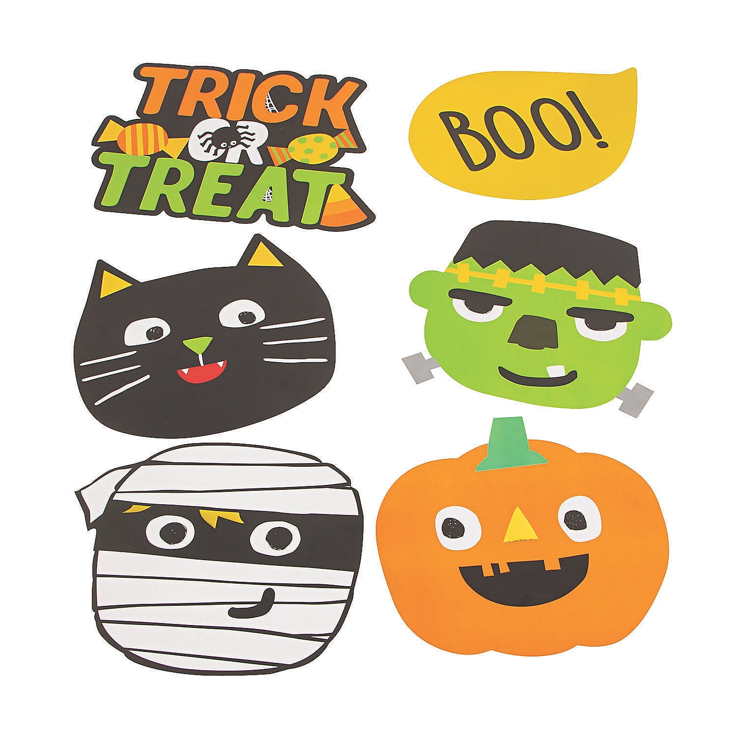 Ghoul Gang Wall Cutouts - Party Decor - 6 Pieces - Walmart.com