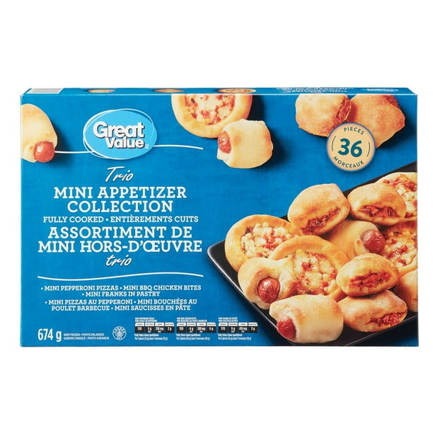 Great Value Frozen Trio Mini Collection Appetizers - Walmart.ca