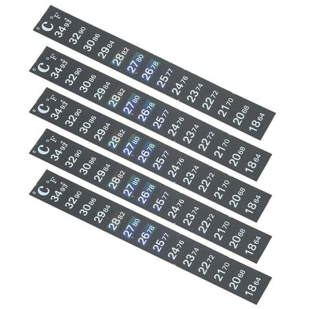 ANGGREK 5Pcs Aquarium Fish Tank Thermometer Strip High Precise Digital ...