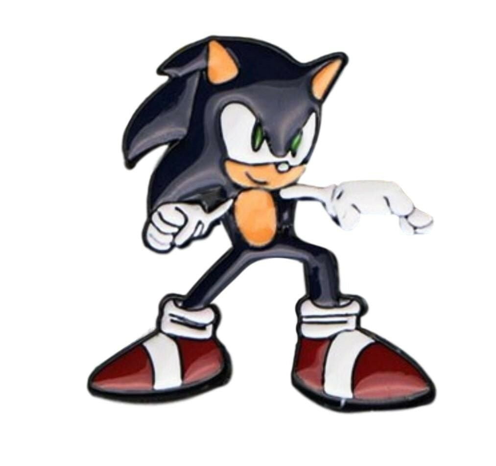Sonic The Hedgehog 1 Inch Tall Enamel Metal Logo Pin - Walmart.com