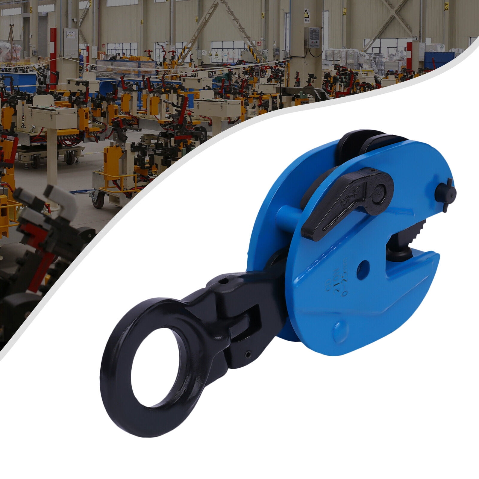 Industrial Vertical Plate Lifting Clamp Alloy Steel 2T Steel w/ Lock ...