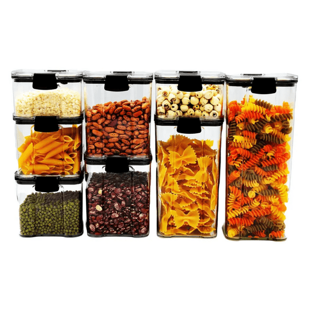 Plexel Airtight Food Storage Containers, 8 Pack Canisters Sets For The ...
