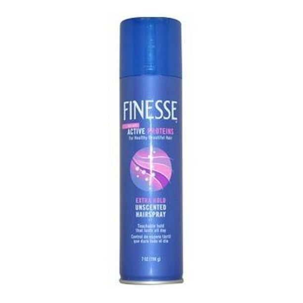 Finesse Self Adjusting Extra Hold Unscented Hair Spray Unisex, 7 Ounce ...