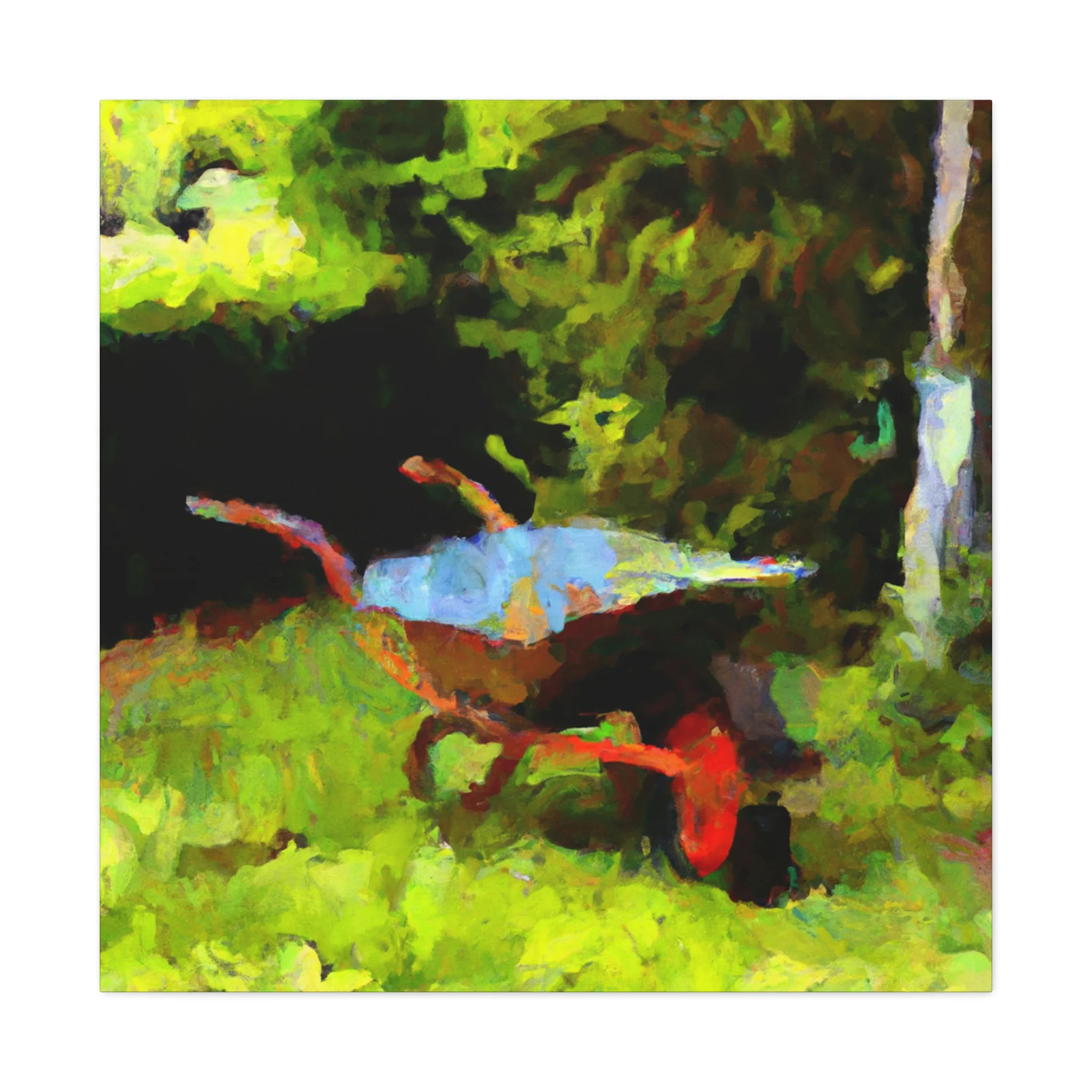 Wheelbarrow of Impressionism - Canvas - Walmart.com