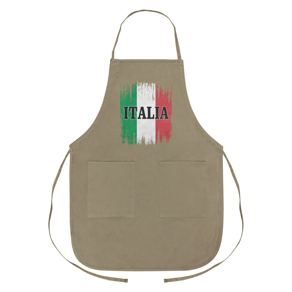 Italia Italy Italian Flag Apron with Pockets - Walmart.com