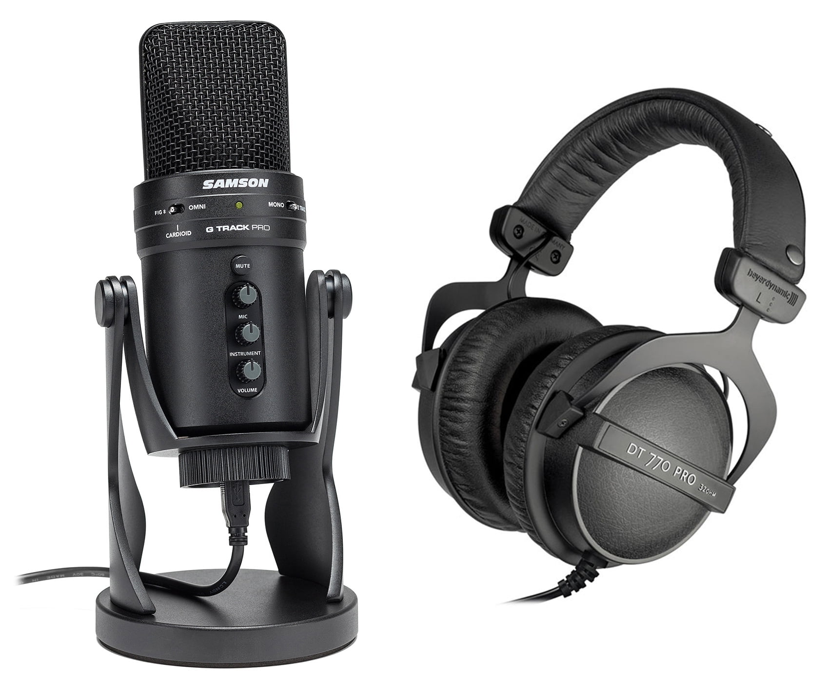 SAMSON G-Track Pro Studio USB Microphone+Interface+Beyerdynamic ...