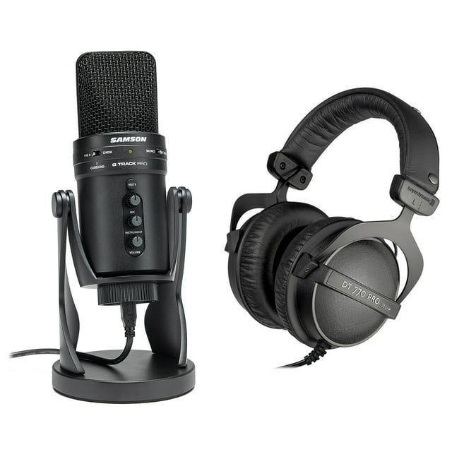 SAMSON G-Track Pro Studio USB Microphone+Interface+Beyerdynamic ...