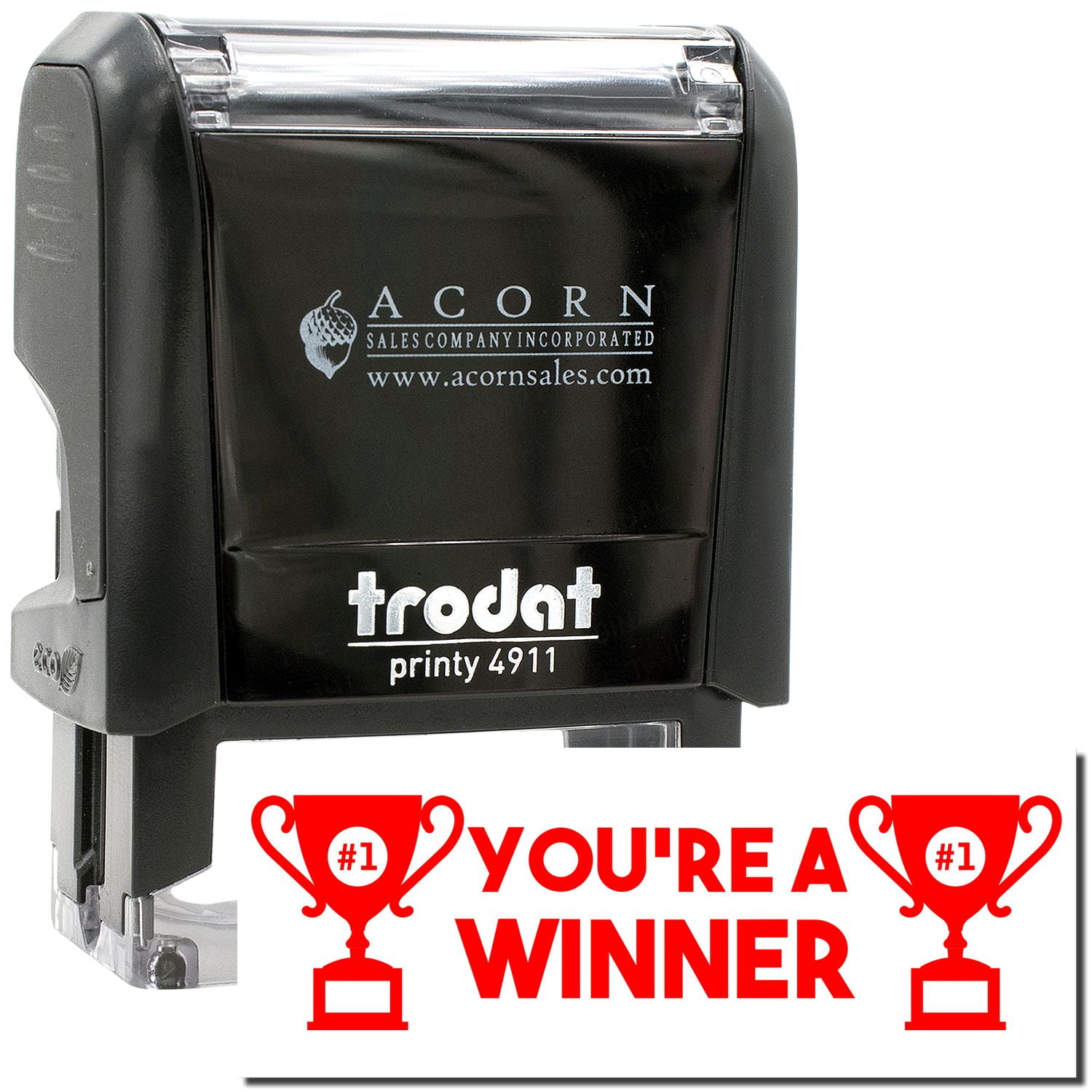 Self-Inking You're a Winner Stamp, Trodat Printy 4911, Press and Print ...