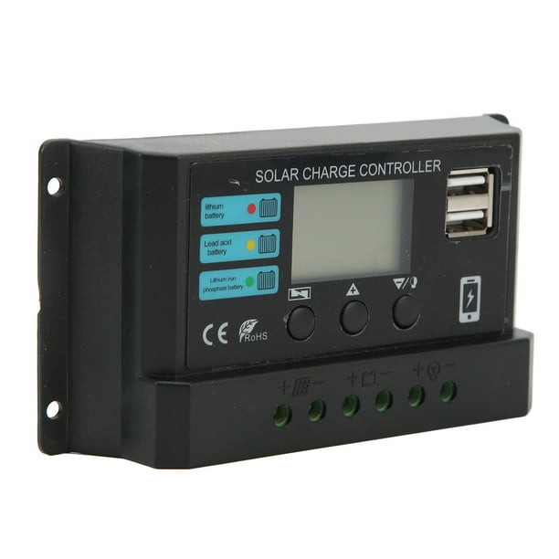 Controlador de panel solar, panel solar con pantalla LCD Controlador de ...