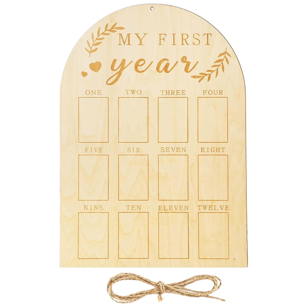 Click here for Oakleem First Year Photo Display Wood Board Infant... prices