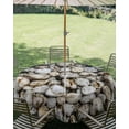 Outdoor Tablecloth with Umbrella Hole Zipper River Stone Round ...