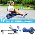 SISIGAD Hoverboard Rider with Seat Attachment, 6.5" Two-Wheel Self ...