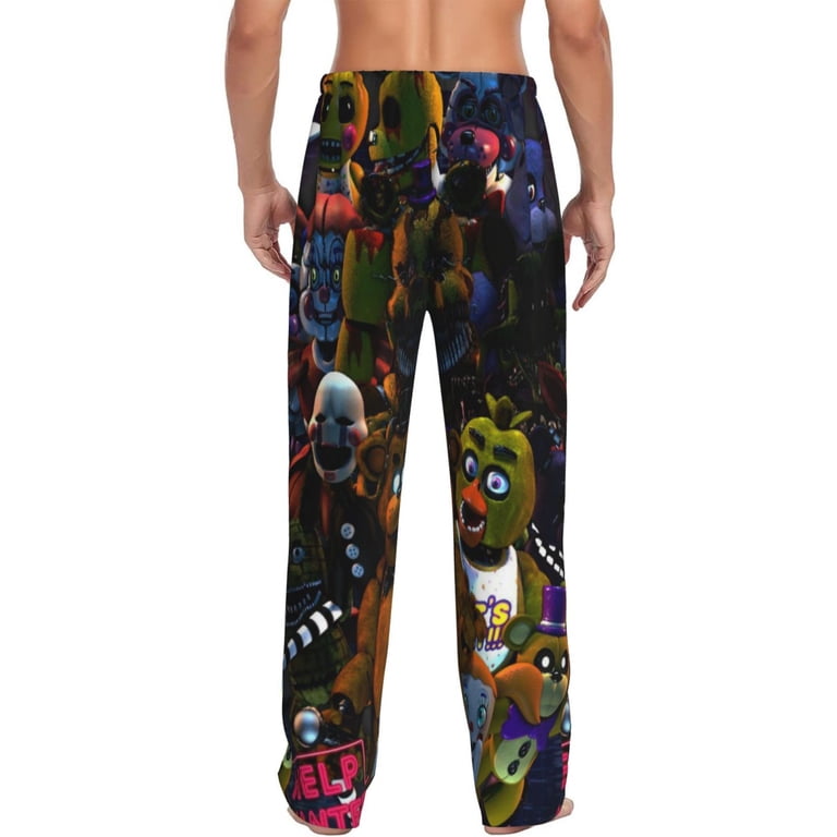 Fnaf Pajamas Adult Five Nights At Freddy's Freddy Fazbear Men's Pajama ...