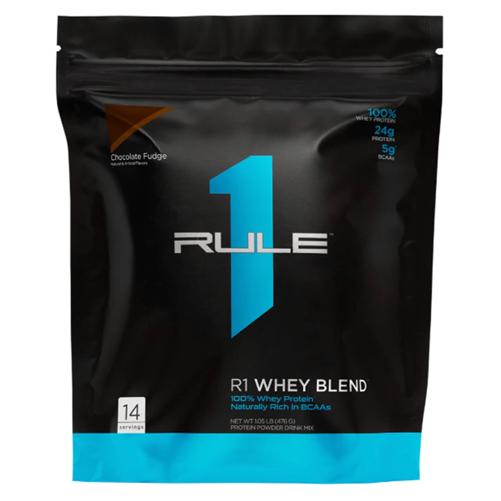 RULE 1 Whey Blend 14 serv Chocolate Fudge 100% Whey Protein Blend 1 ...