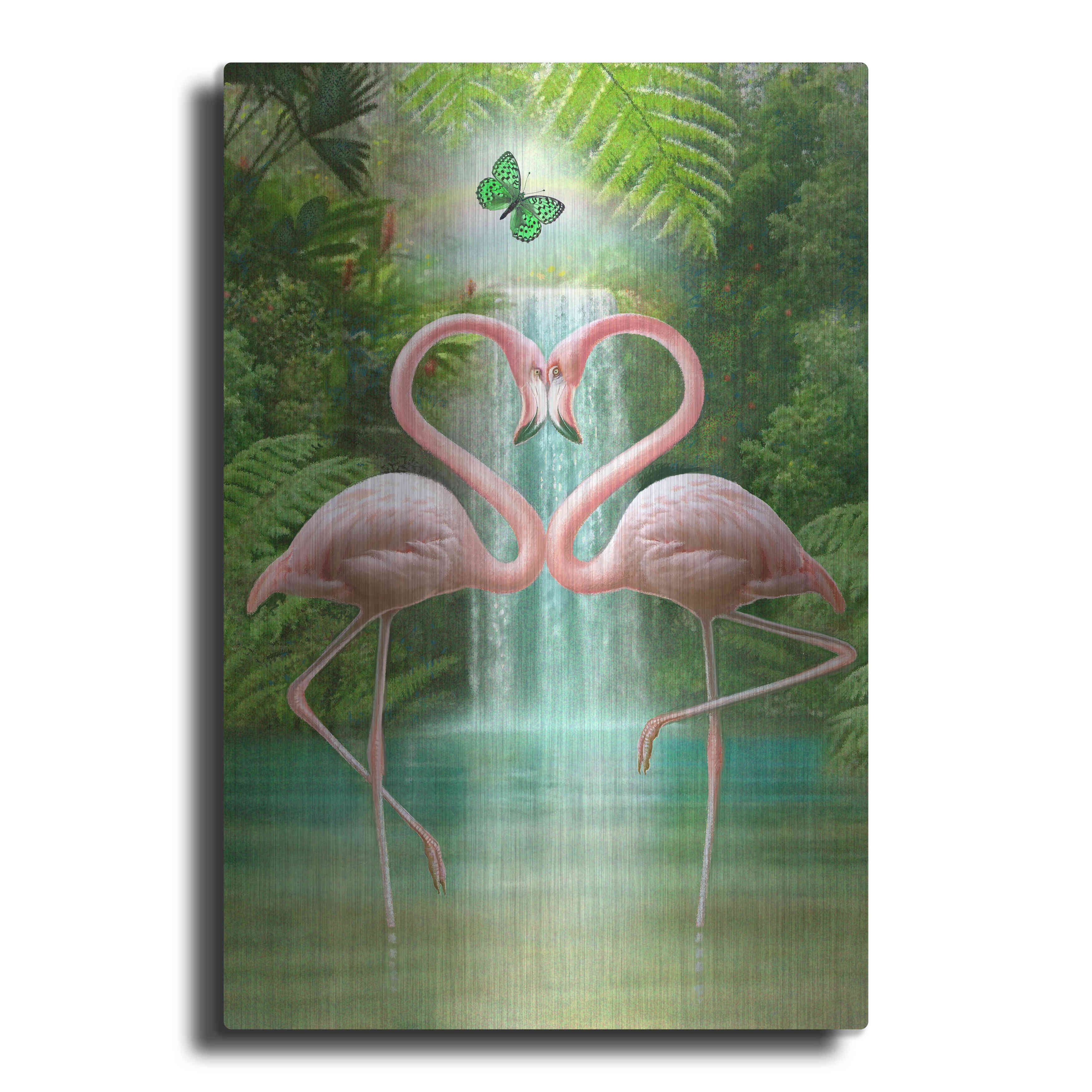 Luxe Metal Art 'Lovers' by Dan Craig, Metal Wall Art, 16"x24" - Walmart.com