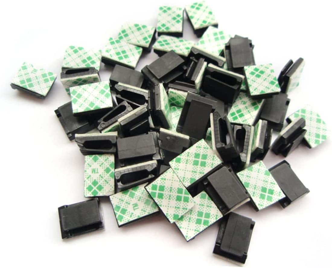 60 Pcs Wire Tie Cable Ties Cable Wire Clips Clamp Electric Wire Clips ...