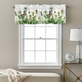 Dandelion Field Window Valance for Kitchen, Abstract Yellow Flower ...