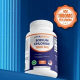 Vitamatic Sodium Chloride 1000mg, 365 Tablets - Electrolytes ...