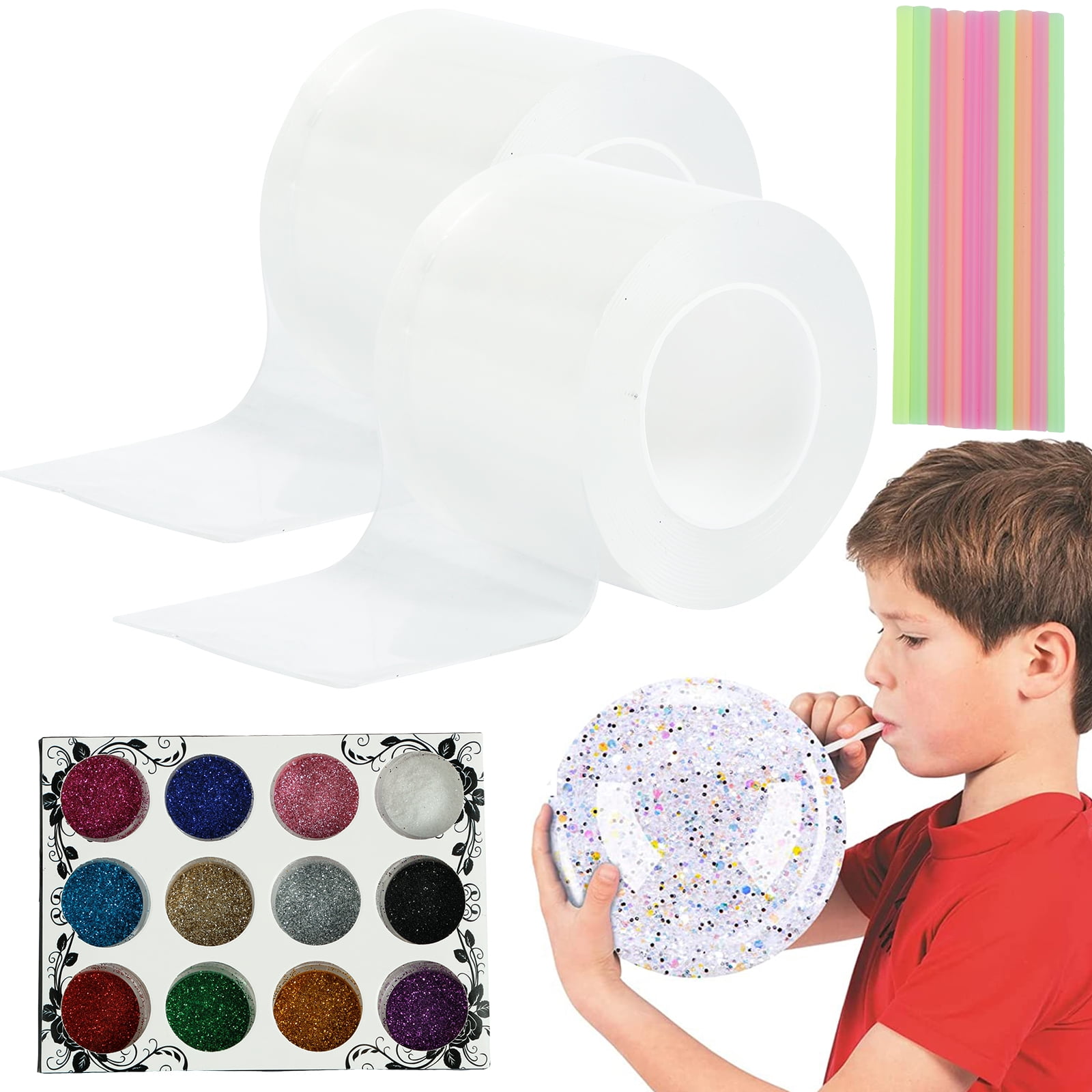 Eummy Nano Tape Bubbles Toy Double Sided Nano Bubble Tape Kit Toy ...