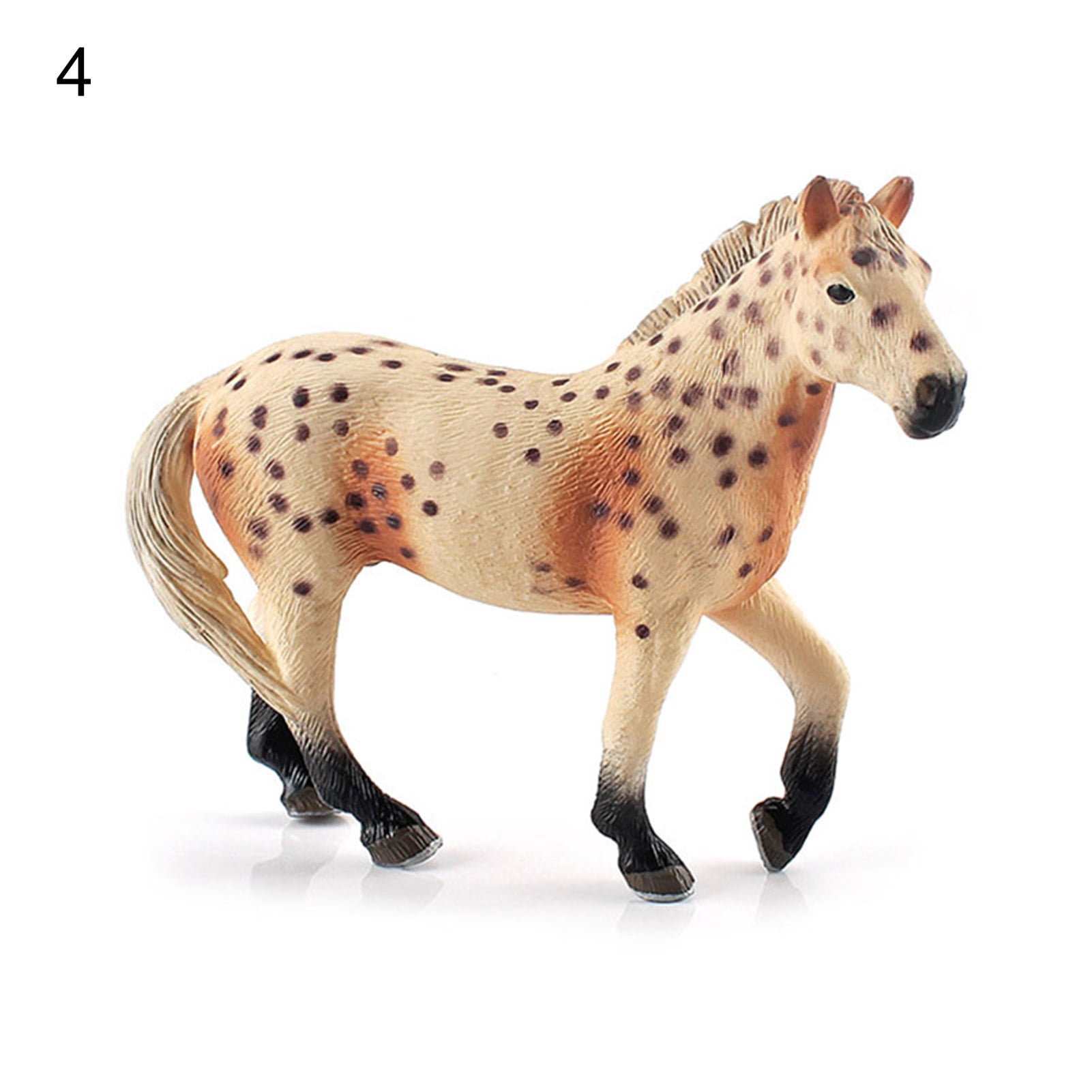 HEVIRGO Miniature Horses Toy Detailed Texture High Simulation ...