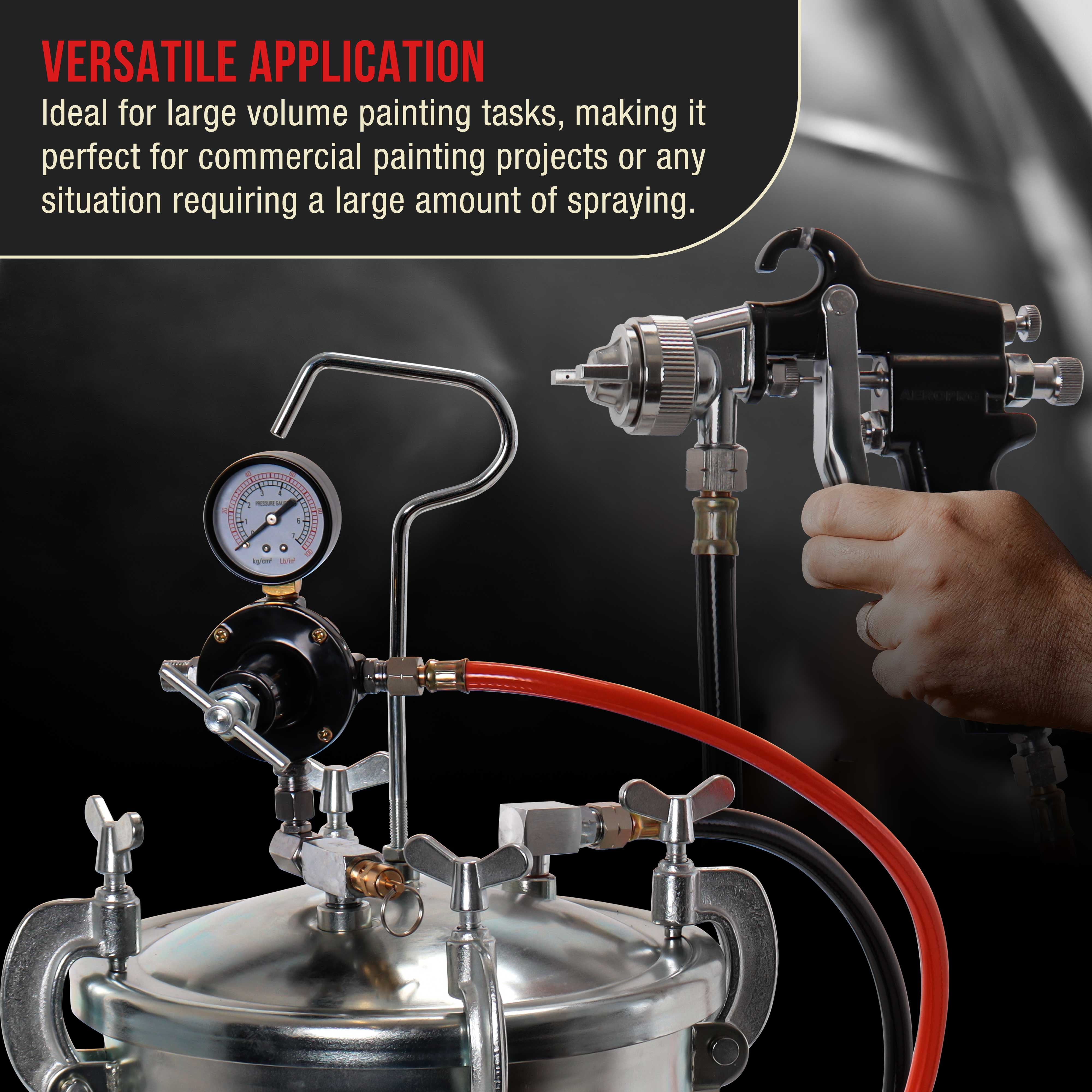 TCP Global Pressure Tank Paint Spray Gun with 1.5 Mm Nepal | Ubuy