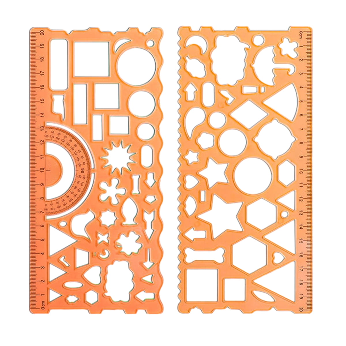 Regla multifuncional, regla de escuela primaria, regla geométrica ...