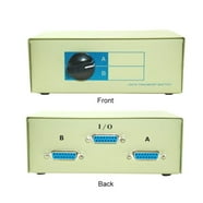 Kentek RJ45 2 Way Manual Data Switch Box Push Button Style Network I/O AB Female Port Phone ...