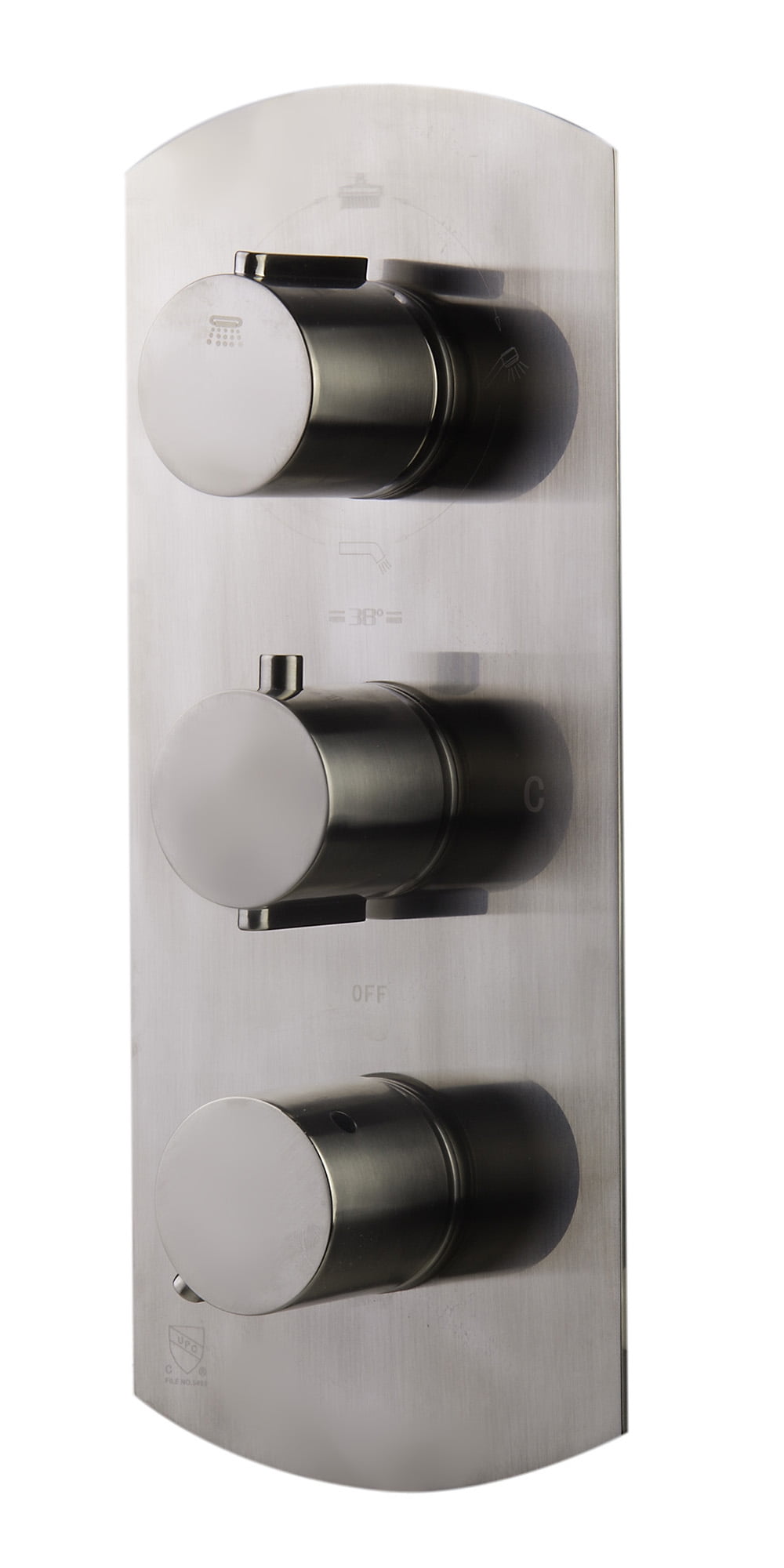 ALFI brand AB4101-BN Brushed Nickel Concealed 4-Way Thermostatic Valve ...