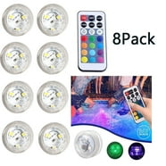 Jebao pl1led6 JPL1-LED6 Submersible Pond LED Light with Colored Lenses ...