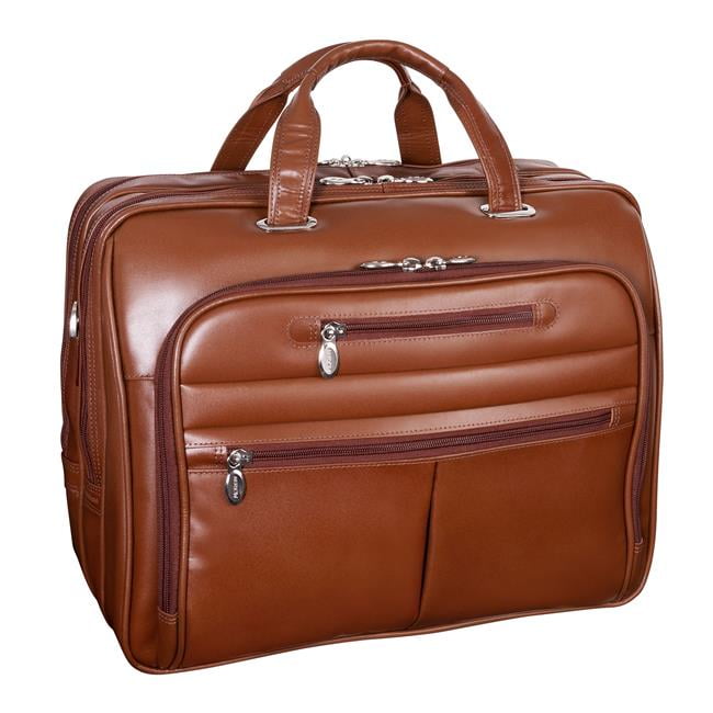 McKlein ROCKFORD, Checkpoint-Friendly Laptop Briefcase, Top Grain ...