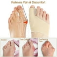 Toe Separator Hallux Valgus Bunion Corrector Orthotics Feet Bone Thumb ...