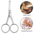 3 Pieces Nose Hair Scissors Rounded Tip Scissors Facial Hair Scissors ...