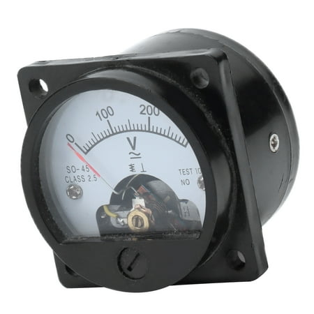 Fugacal Round Voltmeter,Round Voltmeter ABS Analog Dial Panel Gauge ...
